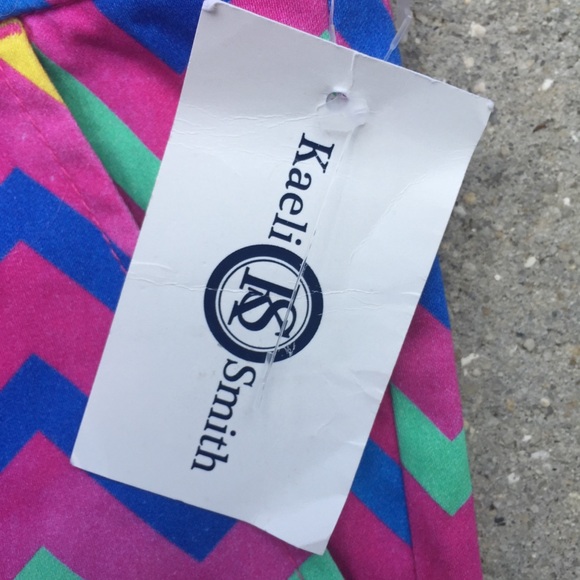 Kaeli Smith | Shorts | Kaeli Smith Chevron Pink Blue Shorts Nwt | Poshmark